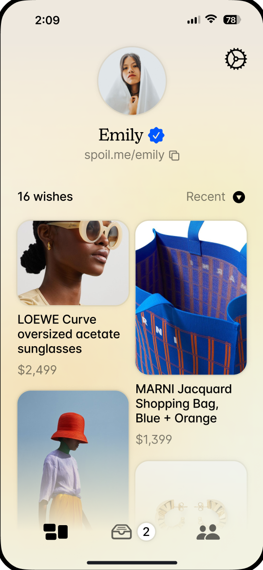 Spoil Me - Your luxury wishlist in one link